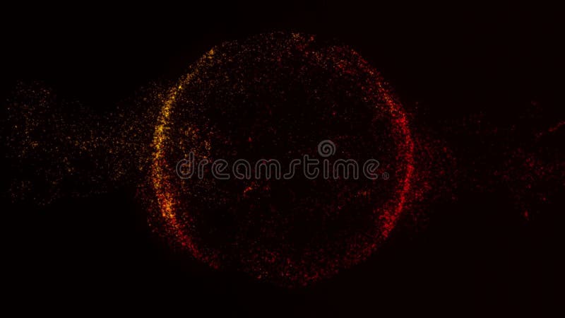 Gold Red Particles Sphere Circle Intro Logo Motion Background Stock ...
