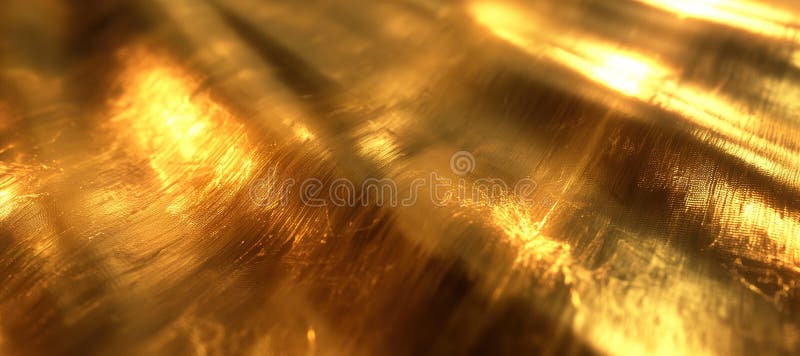 Glowing Gold Wave Texture Background Stock Illustration - Illustration ...