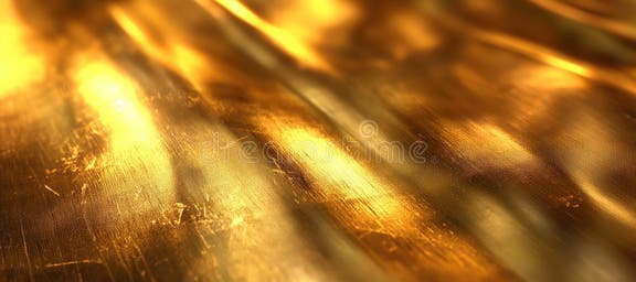 Glowing Gold Wave Texture Background Stock Illustration - Illustration ...