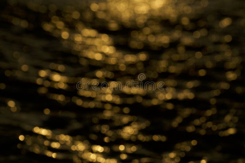 Shining Bokeh Light Isolated on Black Background. Stock Image - Image ...