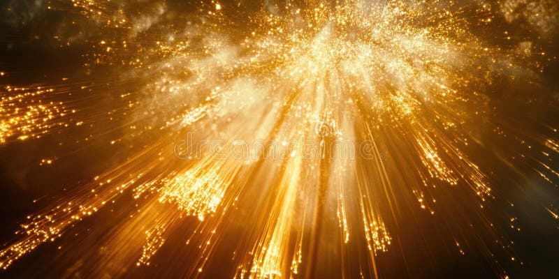 Radiant Explosion of Fireworks Stock Photo - Image of spectacular ...