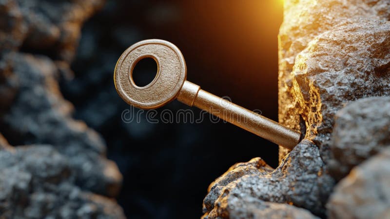 Mysterious Key that Opens a Glowing Dimensional Door in the Heart of an ...