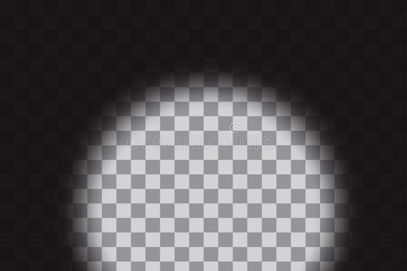 Glowing Gradient Shape. Transparent Circle Highlight. Checkered ...