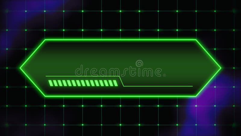 Glowing Green Button for Futuristic Interfaces Stock Footage - Video of ...