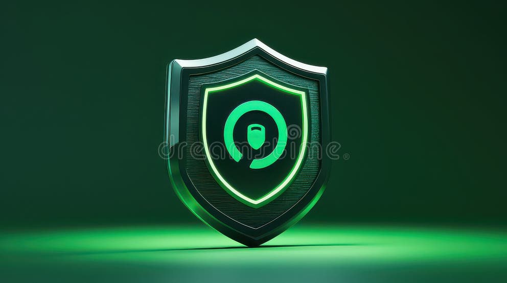 Digital Shield Symbol of Data Security Representing Protection and ...