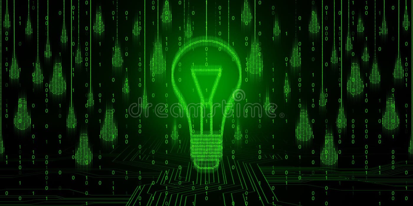 Green Binary Code Black Background Stock Illustrations – 3,996 Green ...