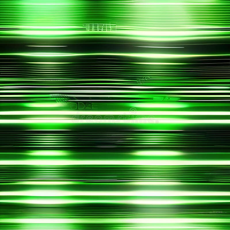 Glowing Green Neon Lines Forming a Mesmerizing Abstract Pattern in a 3D ...
