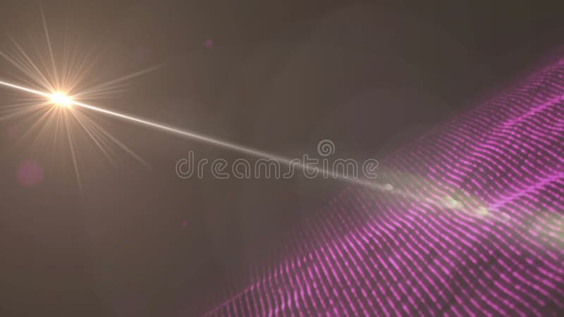Glowing Grid and Light Beam Animation on Dark Background Stock Footage ...