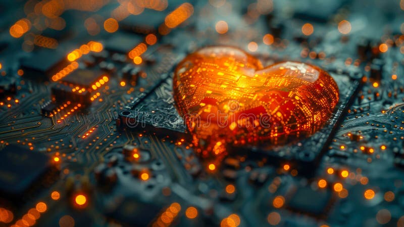 Computer Chip Heart Stock Illustrations – 1,322 Computer Chip Heart ...