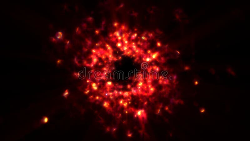 Glowing Hot Accretion Disk Orbiting Around Supermassive Black Hole ...