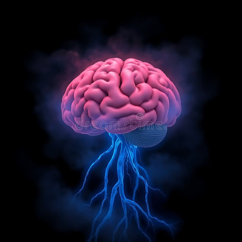 Neural Roots the Brain Tree Connection Stock Illustration ...