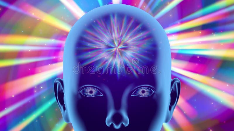Glowing Human Consciousness Stock Video - Video of consciousness ...
