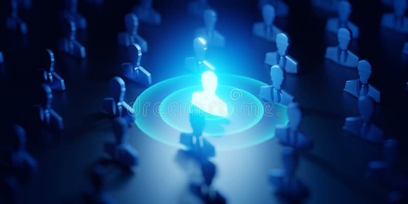 Human Resource Selection in Network Concept Stock Illustration ...