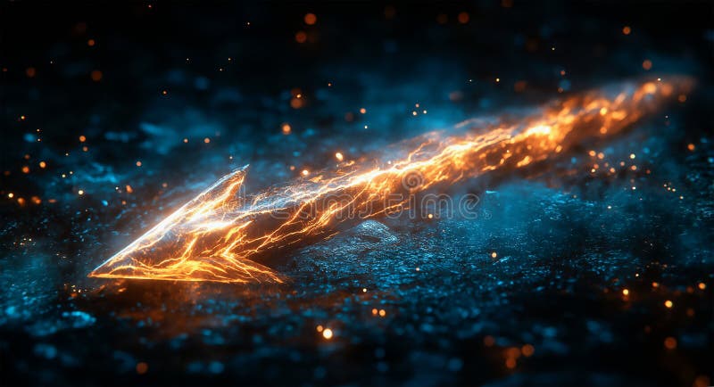 Incandescent Arrow Points Stock Illustrations – 4 Incandescent Arrow ...