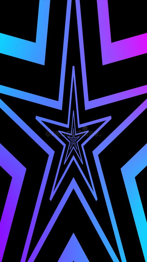 Infinite Neon-colored Glowing Flower-shaped- Vertical High Resolution ...