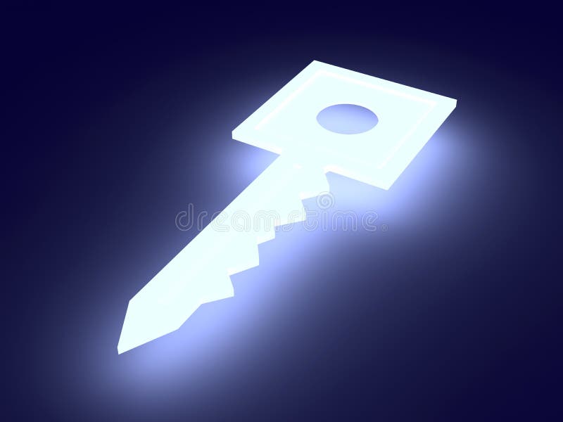 Glowing Key stock illustration. Illustration of object - 7668525