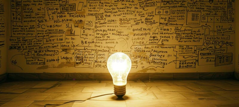 Glowing Lamp As Scientific Thought Symbol among Physical and Math ...