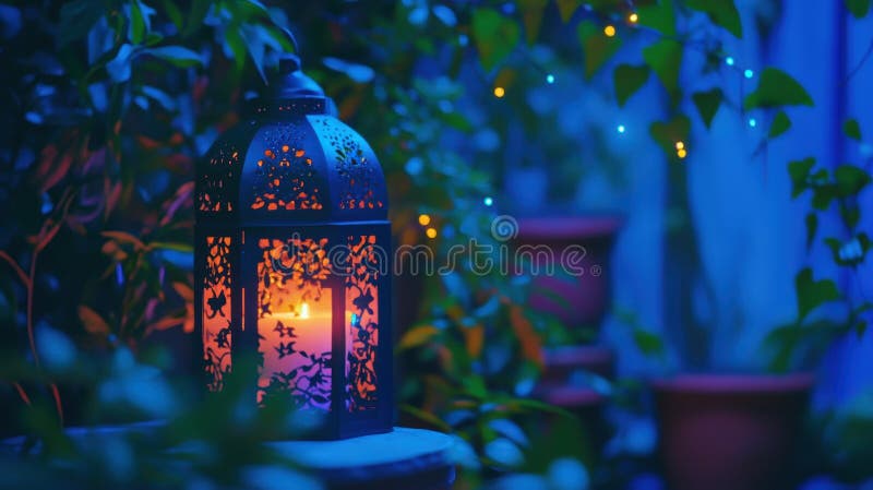 Glowing Lantern Serene Escape Under Twilight Glow Stock Photos - Free & Royalty-Free Stock ...