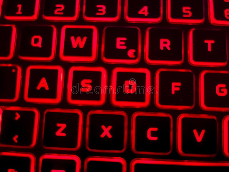 Glowing Laptop Keyboard. Close-up of a Computer Keyboard. Creative ... Glowing Laptop Keyboard. Close-up of a Computer Keyboard. Creative ...