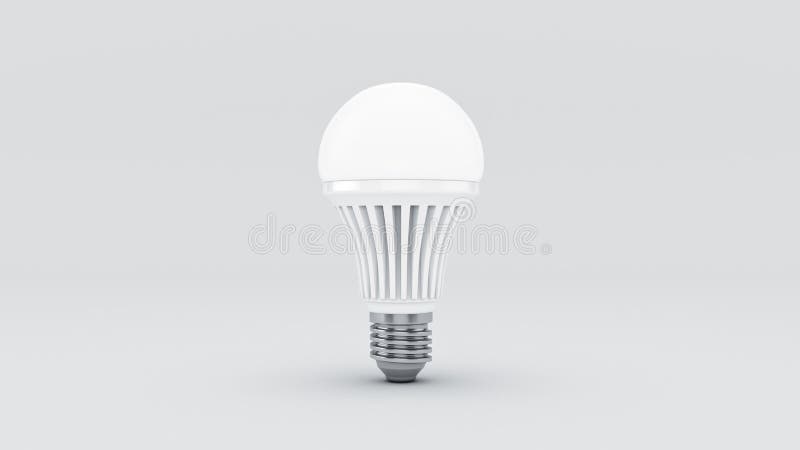 Glowing LED bulb. stock illustration. Illustration of evolution - 90761151
