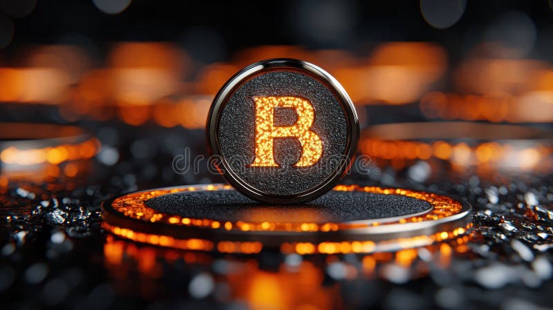 Glowing Letter R Coin Stock Illustrations – 1 Glowing Letter R Coin ...