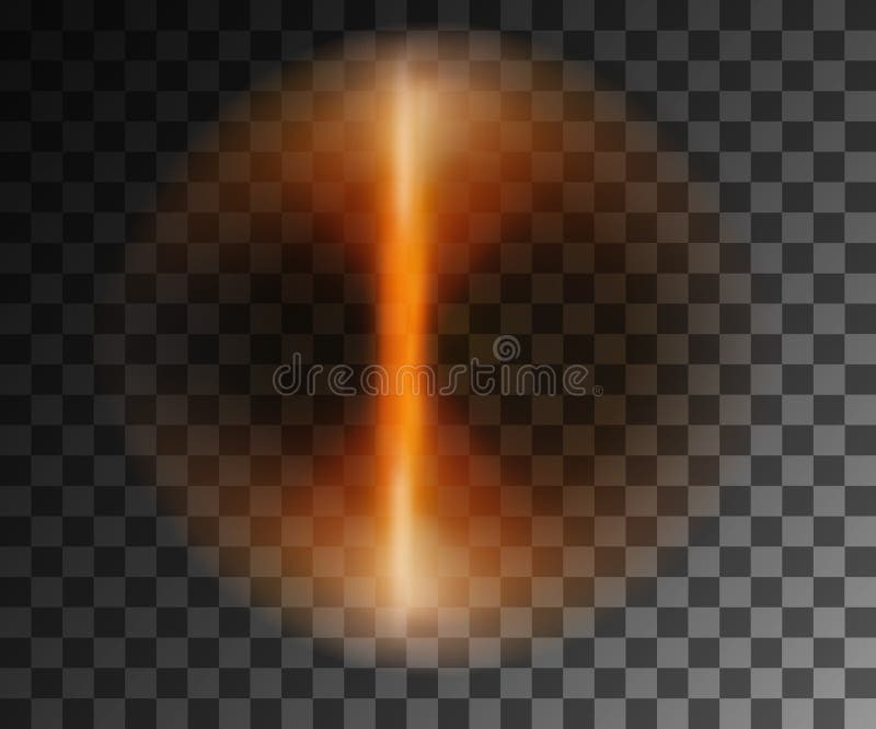 Glowing Light. Abstract Orange Effect. Red Light Effects with Particles ...