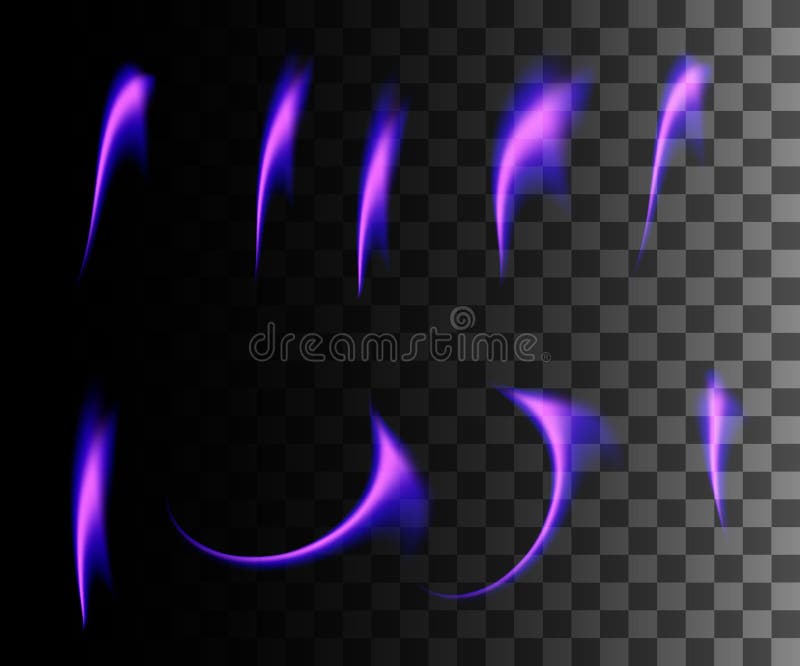 Glowing Light. Abstract Purple Effect Stock Illustration - Illustration ...