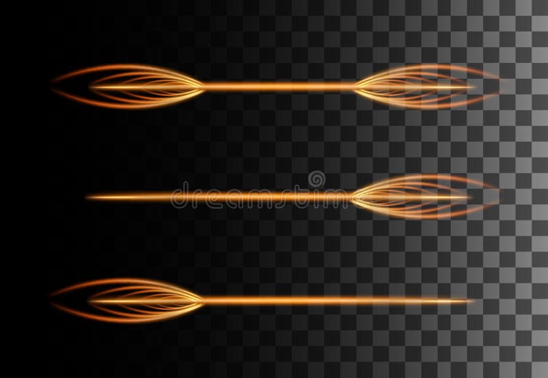 Glowing Light. Abstract Yellow Effect Stock Illustration - Illustration ...