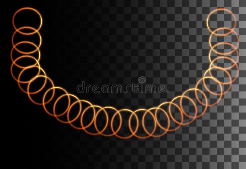 Glowing Light. Abstract Yellow Effect Stock Illustration - Illustration ...