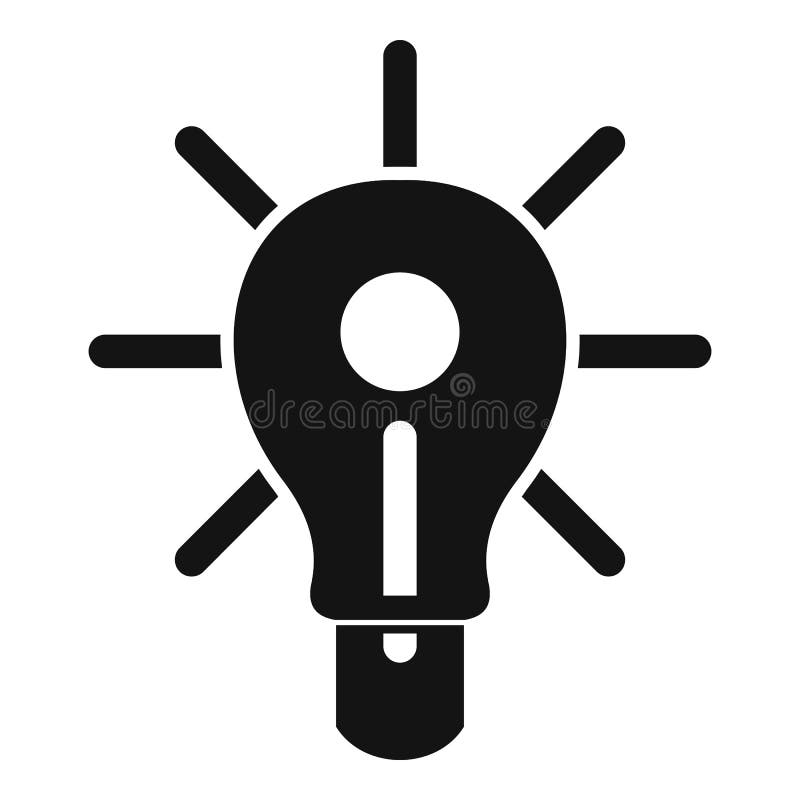 Glowing Light Bulb Icon Simple Style Stock Illustrations – 2,820 ...