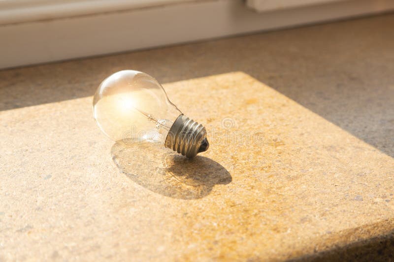 Glowing Light Bulb. Inspiration. Imagination. Creativity Stock Photo ...