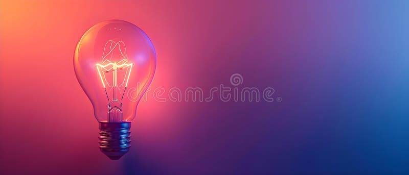 A Glowing Light Bulb Symbolizing Autism Awareness on World Autism Day ...