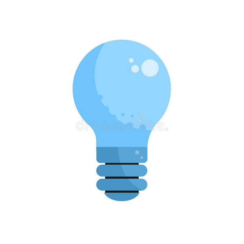 Glowing Light Bulb - Vector Icon Stock Vector - Illustration of ...