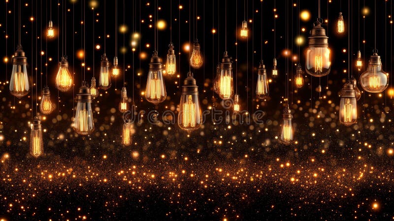 Glowing Light Bulbs Hovering in Space Produce a Striking Visual Effect ...