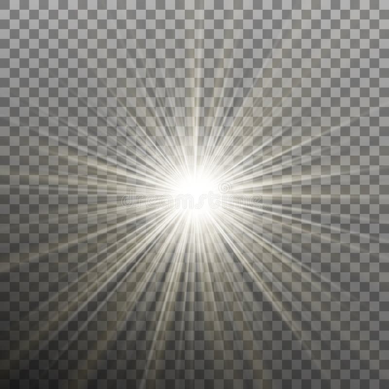 Glowing Light Burst Effect with on Transparent Background. EPS 10 ...