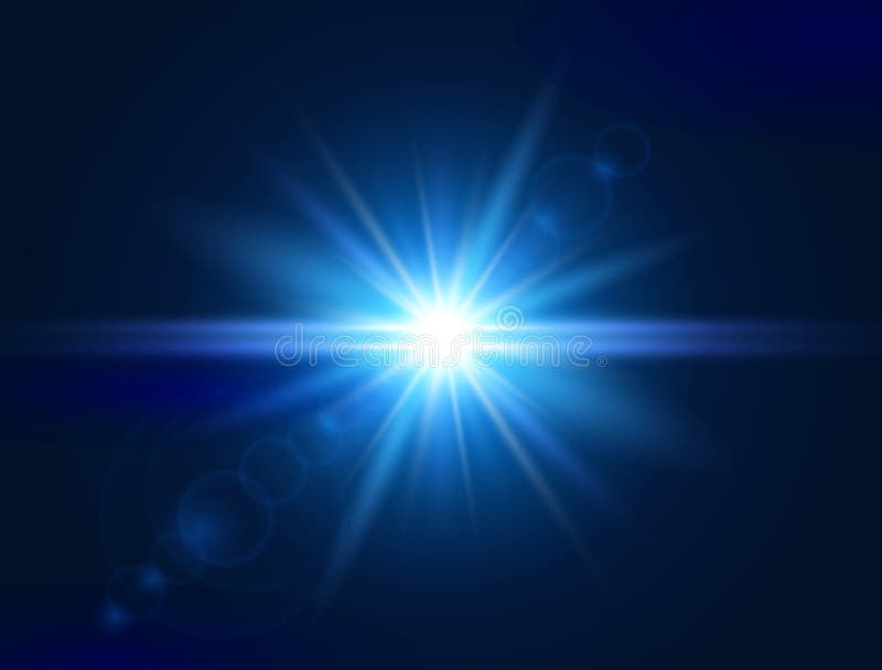 Blue lens flare stock illustration. Illustration of backdrop - 26492693