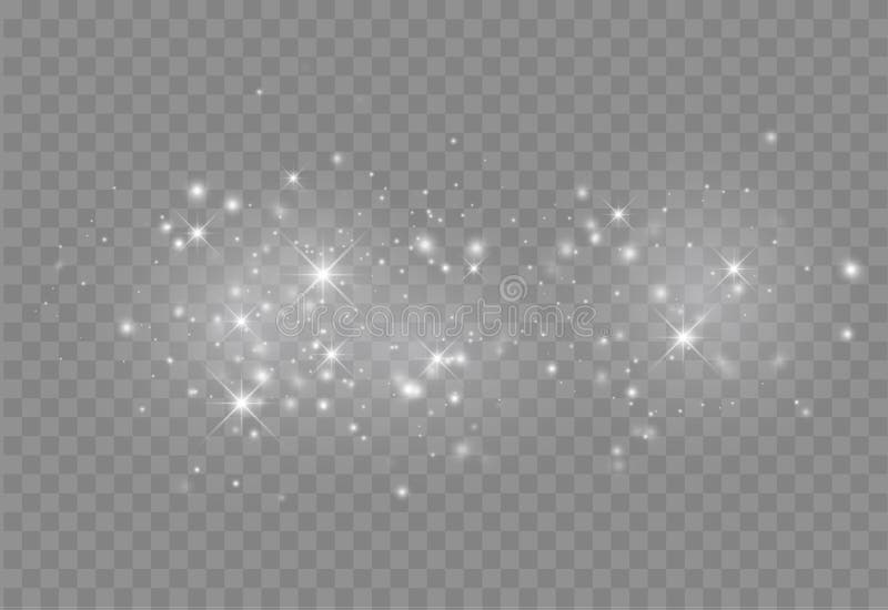 Glowing Light Effect with Glitter Stock Vector - Illustration of blur ...