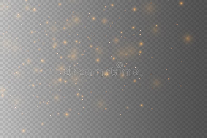 Glowing Light Effect with Many Glitter Particles Isolated on ...