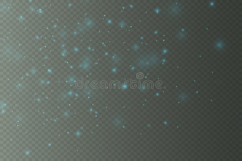 Glowing Light Effect with Many Glitter Particles Isolated on ...