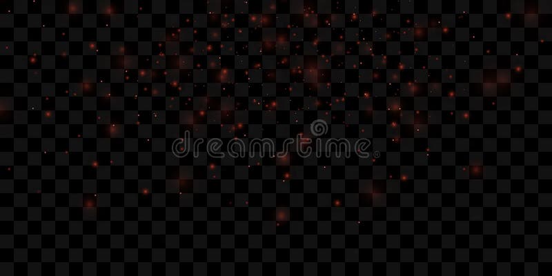 Glowing Light Effect with Many Glitter Particles Isolated on ...