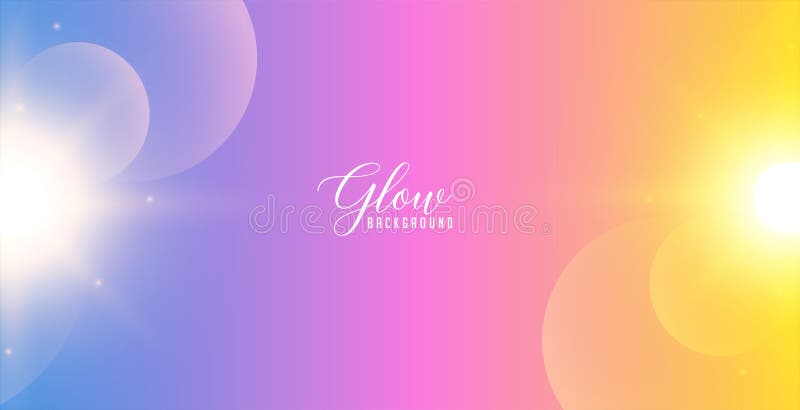 Glowing Light Flare Wallpaper with Shiny Effect Stock Vector ...