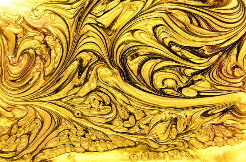 Glowing Light Gold Paint Steel Wall Texture, Abstract Pattern ...