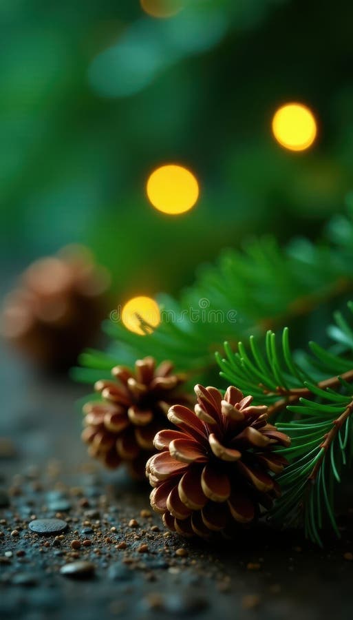 Glowing Light Green Pine Cones, Illuminated Backdrop , Green, Forest ...