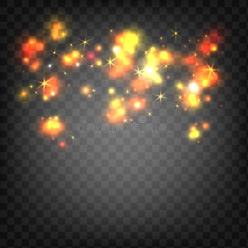 Glowing Light Particles. Double Exposure Space. Glowing Light. Shiny ...