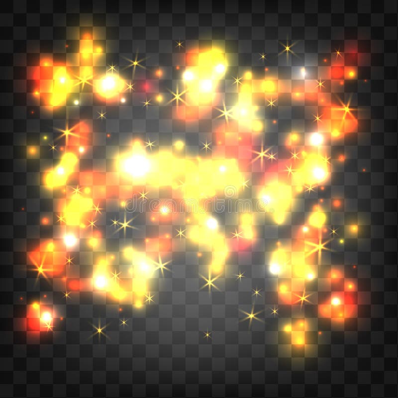 Glowing Light Particles. Double Exposure Space. Glowing Light. Shiny ...