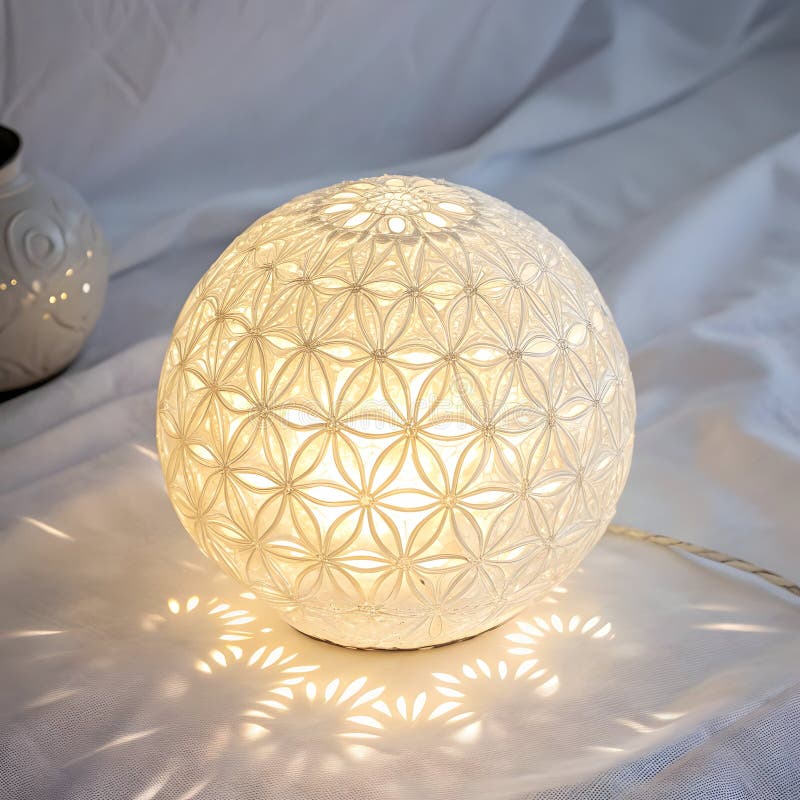 Light Sphere Effect Isolated on White Background Stock Illustration ...