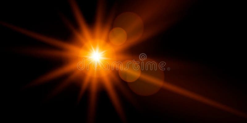 Glowing Light Stock Image Black Back Ground Stock Illustration ...