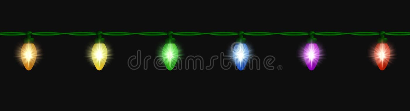 Christmas Light Strand Stock Illustrations – 531 Christmas Light Strand ...