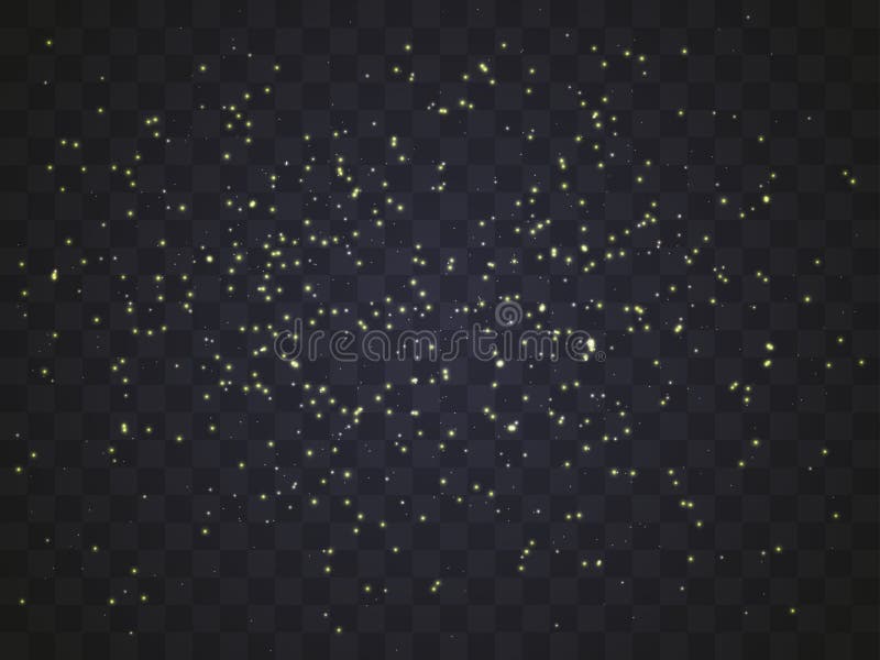 Glowing Light on a Transparent Background. Glowing Particles, Magic ...