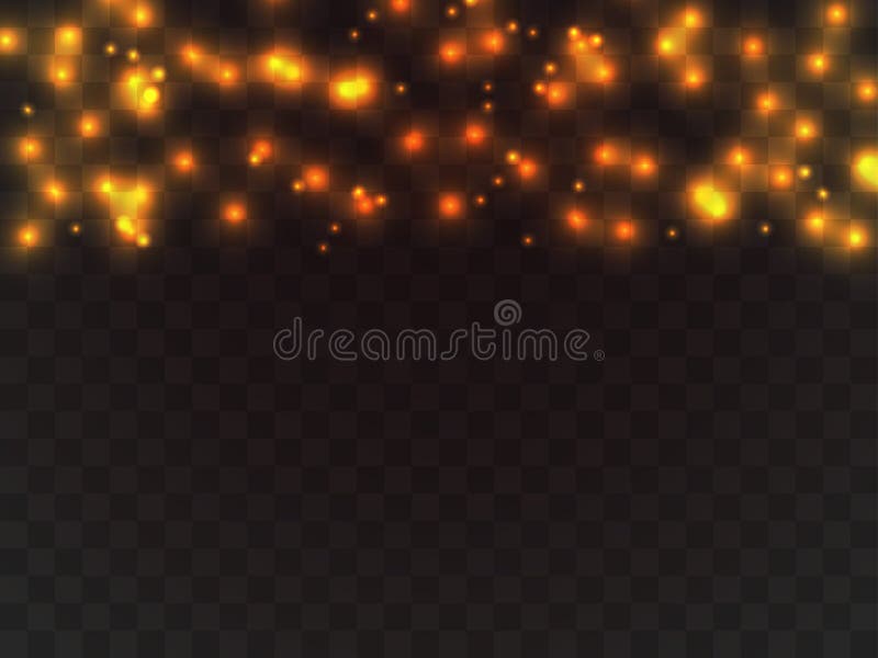 Glowing Light on a Transparent Background. Glowing Particles, Magic ...